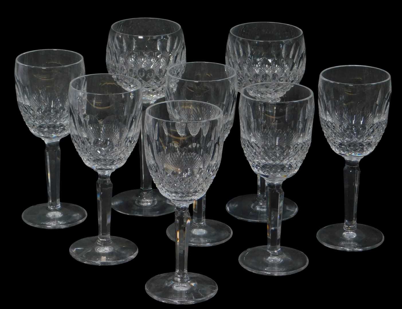 Lot 55 - A set of six Waterford Colleen pattern wine