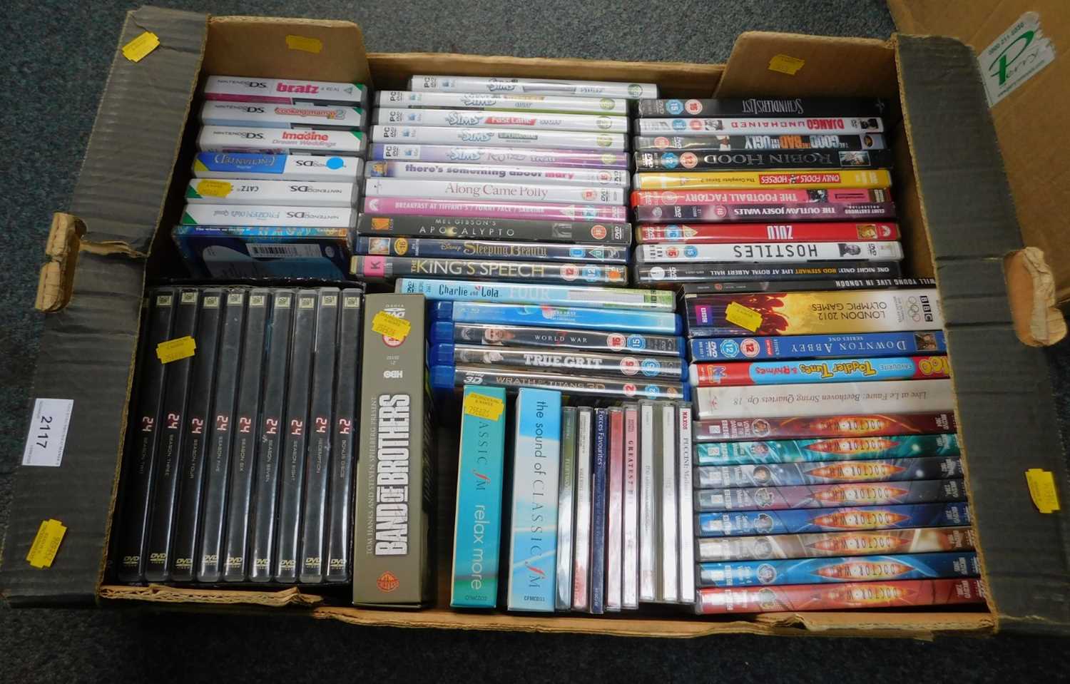Lot 2117 - PC and Nintendo DS games, DVDs and CDs,