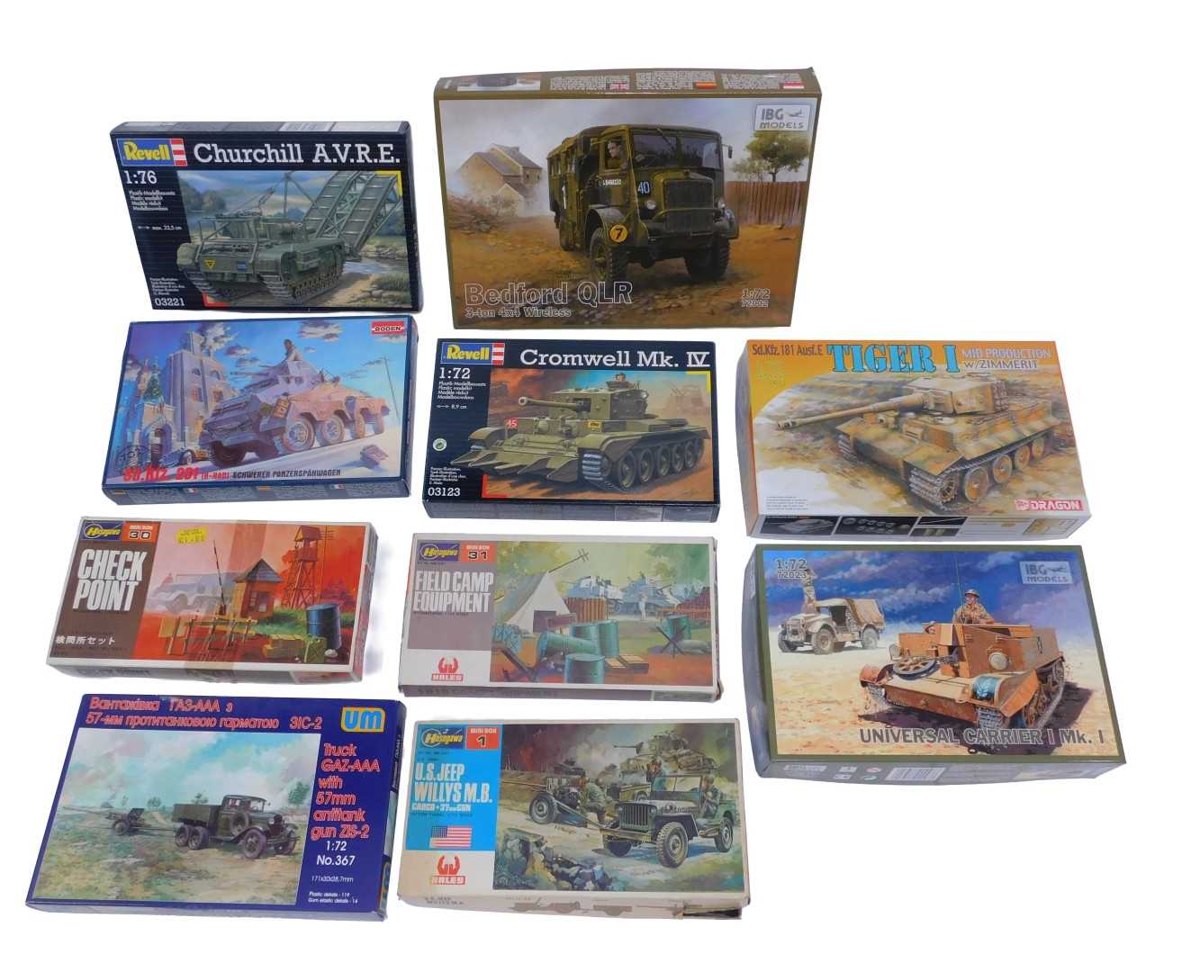 Lot 490 - Hasegawa, Dragon, IBG Models and other model