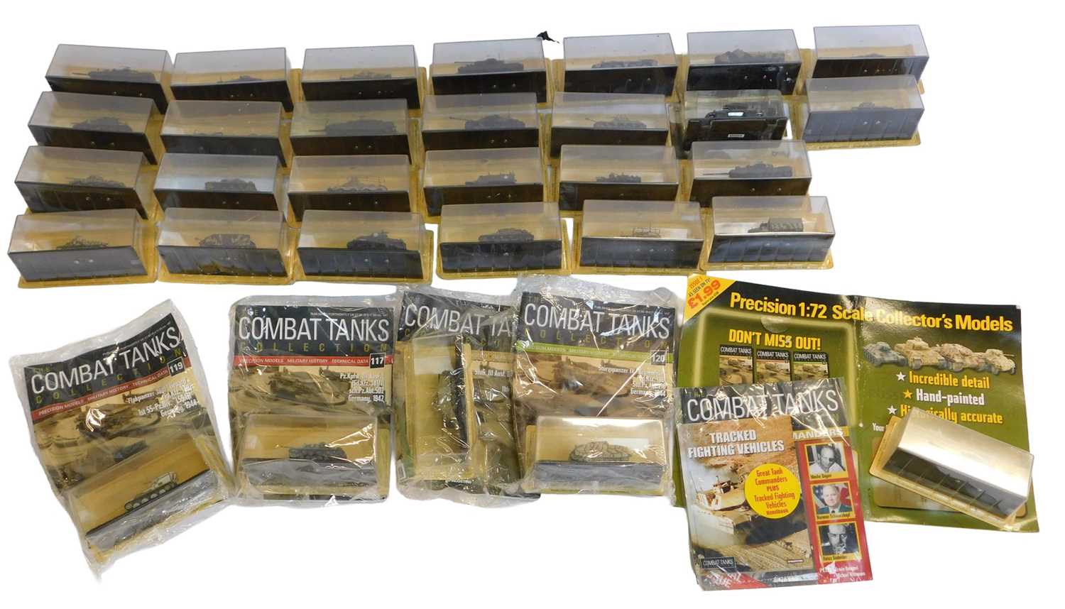 Lot 500 - Deagostini Combat Tanks Collection diecast,