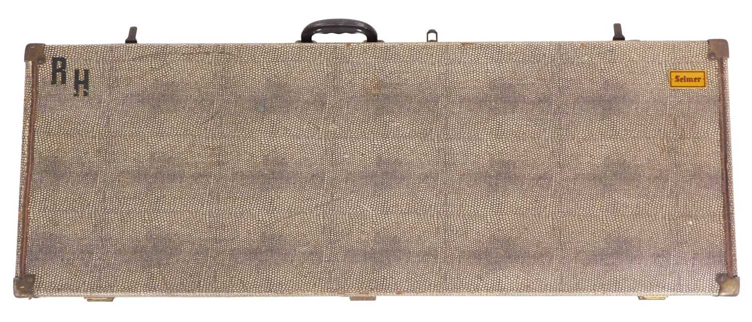 Lot 248 - A vintage Selmer faux skin guitar case, with