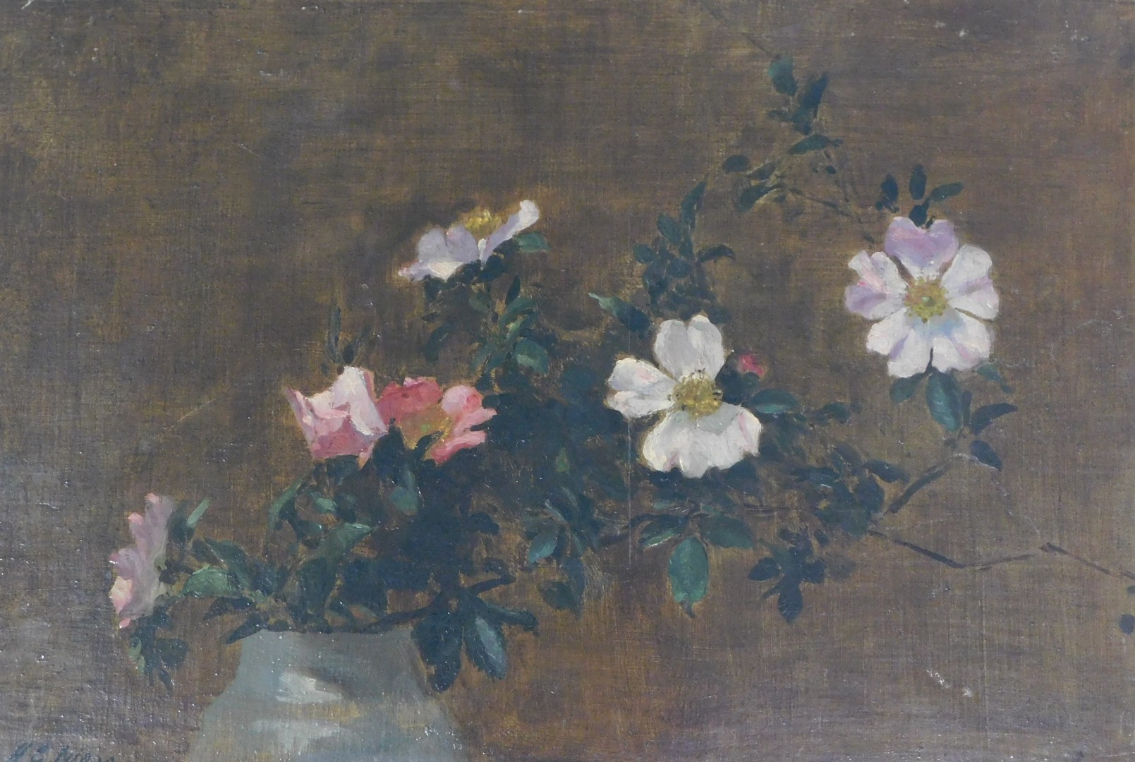 Lot 18 - Henry George Moon (1857-1905). Floral still