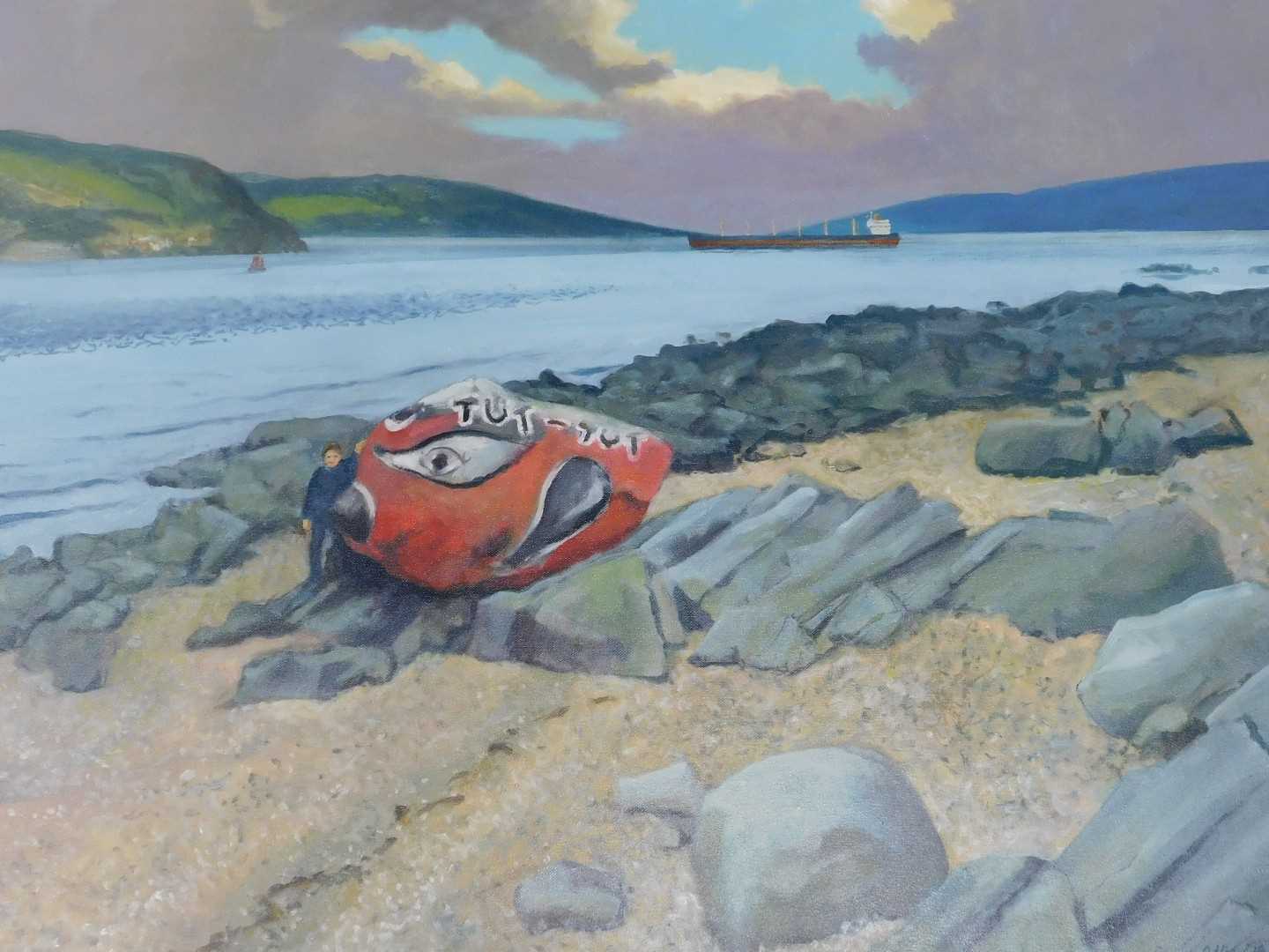 Lot 235 - George Odlin (1947-2017). Tut Tut - beach