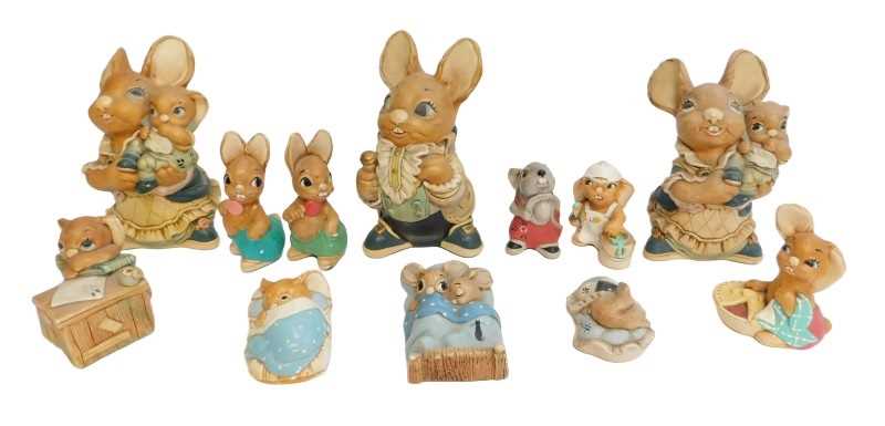 Lot 106 - A group of Pendelfin figures, including